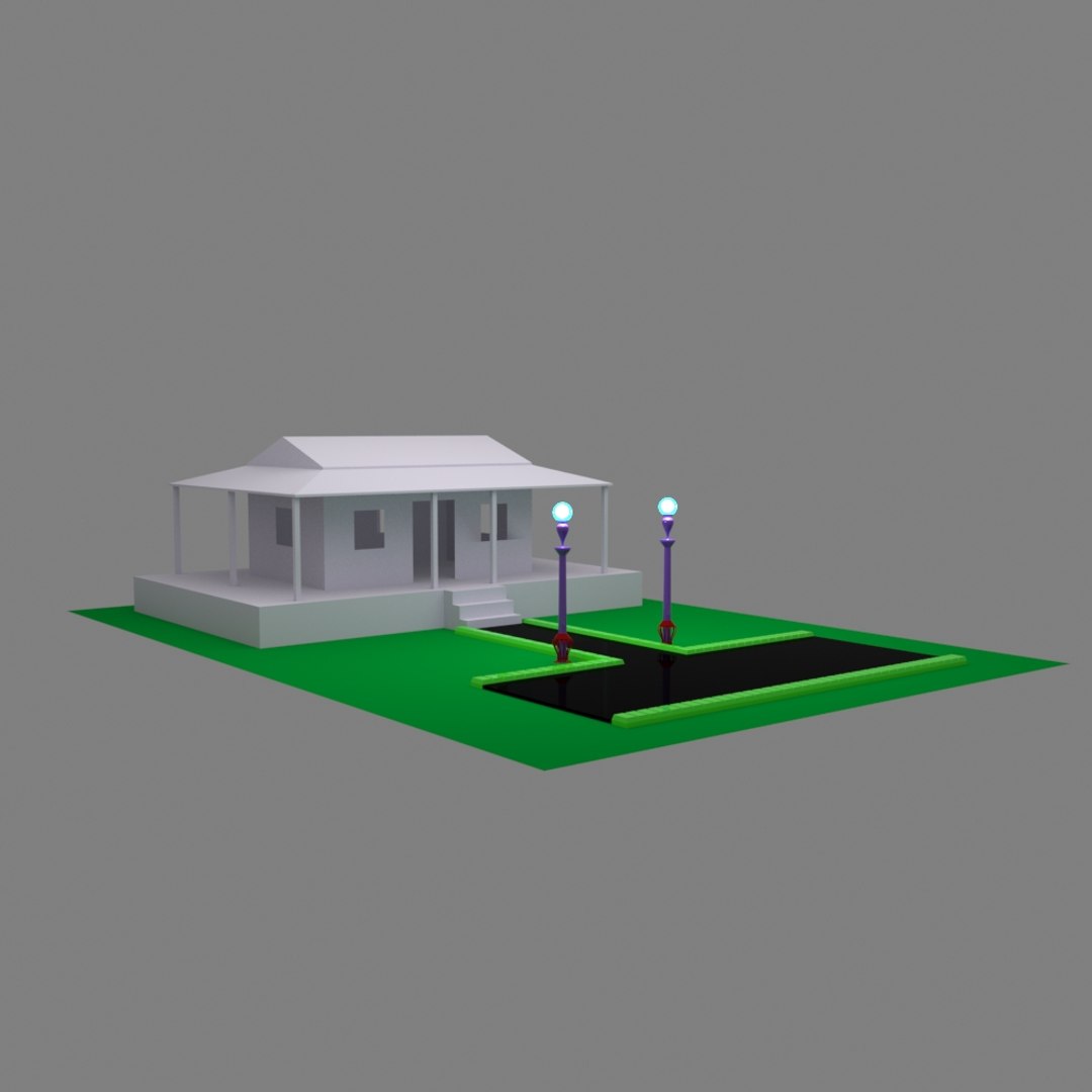 House Street Light 3D - TurboSquid 1302196