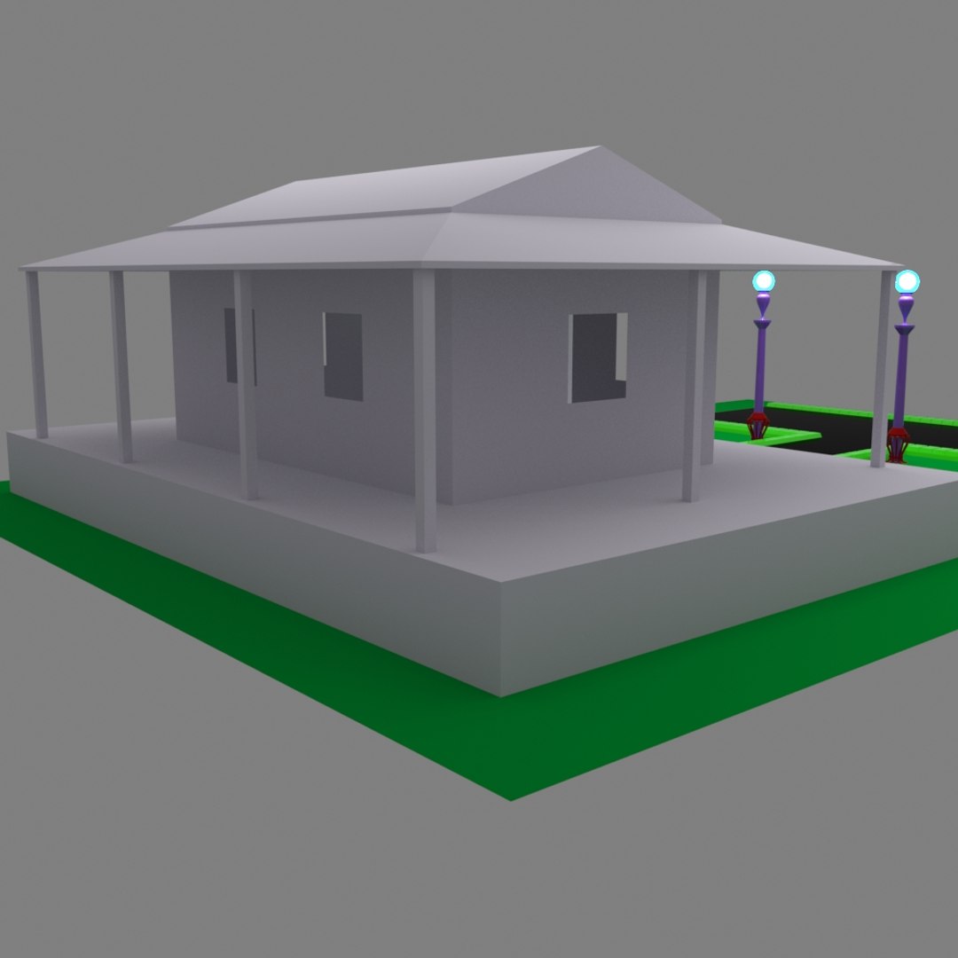 House Street Light 3D - TurboSquid 1302196