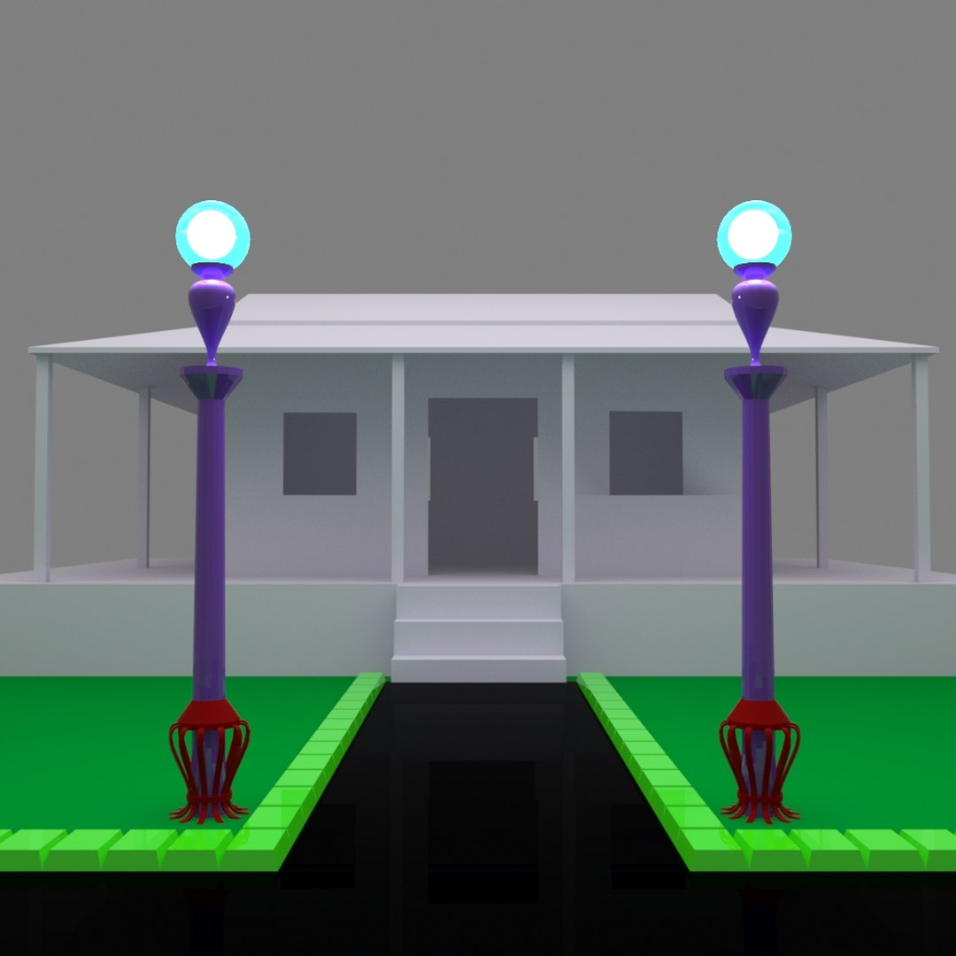 House Street Light 3D - TurboSquid 1302196
