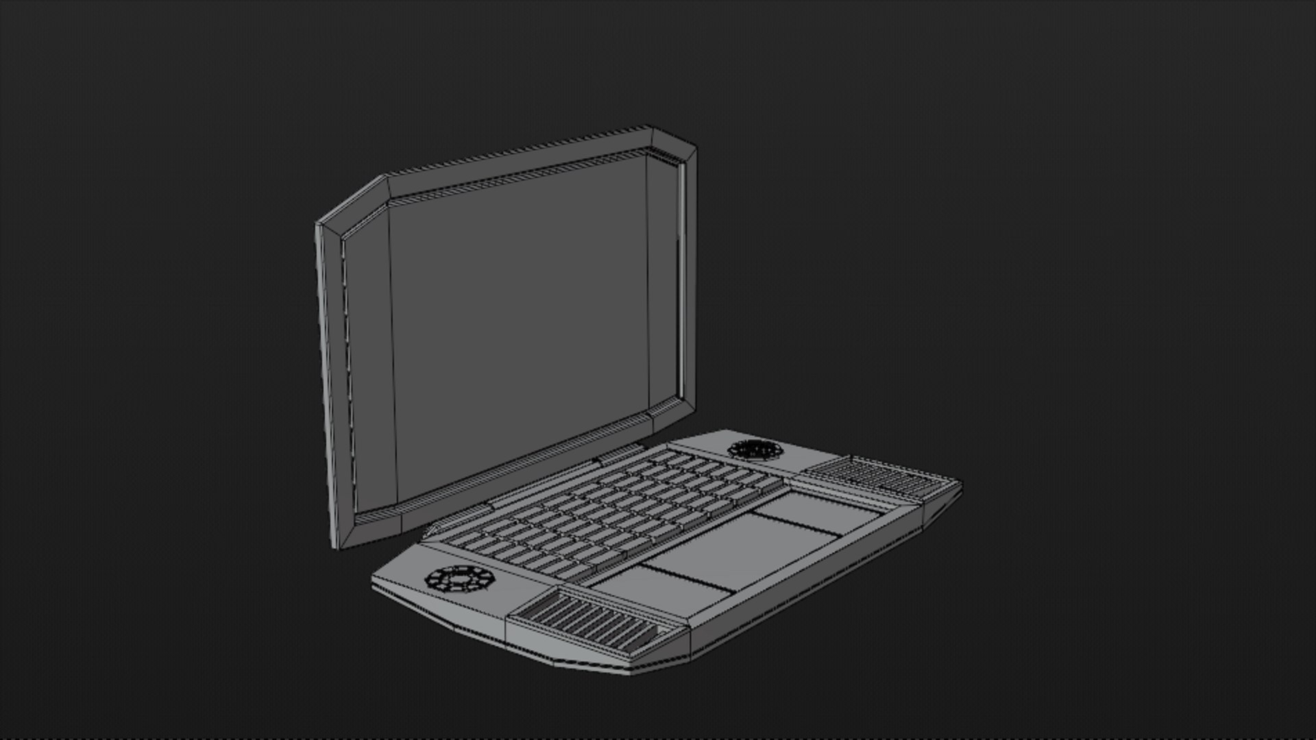 Ordinateur Cyberpunk Futuriste 3D Model - TurboSquid 2179137