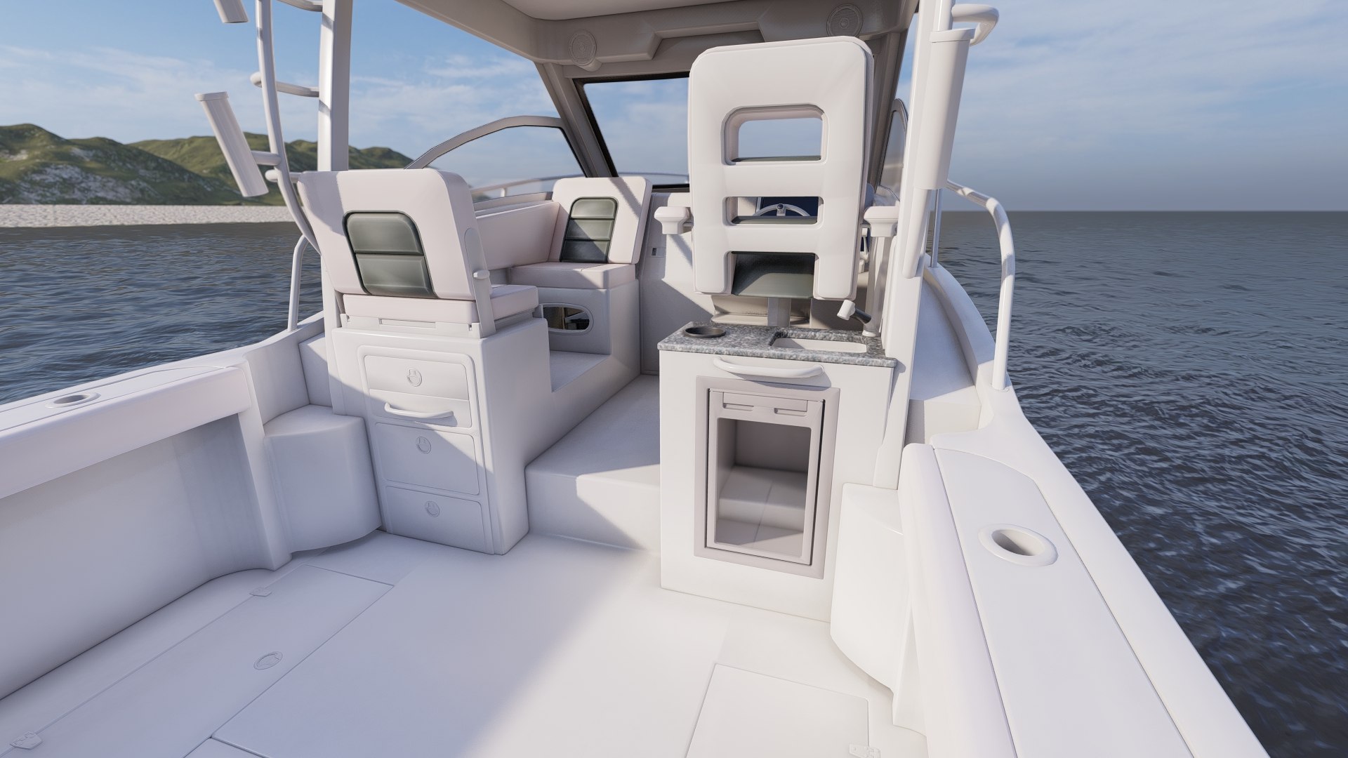 Boston Whaler Speed Boat With Interior 3D Model - TurboSquid 2324881