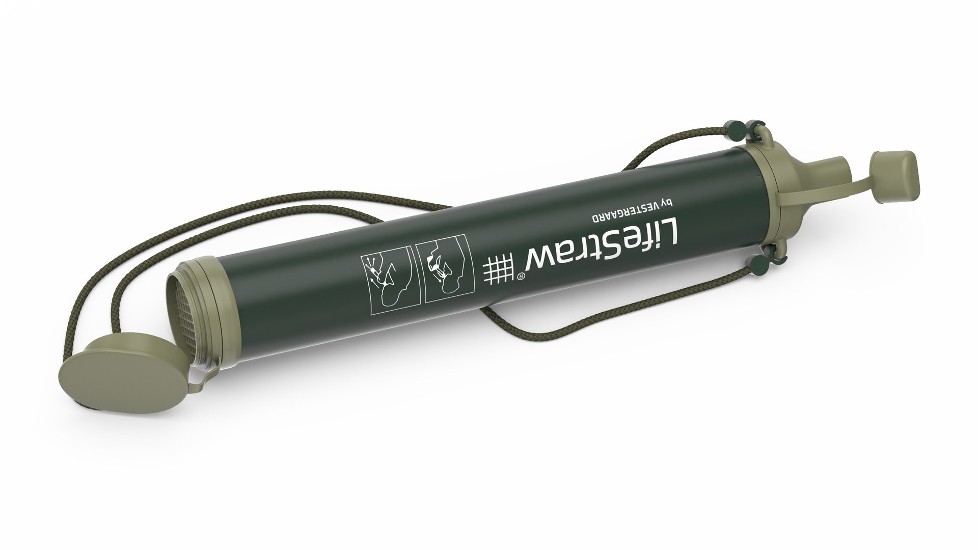 LifeStraw Water Filter Green Open 3D model - TurboSquid 1938224