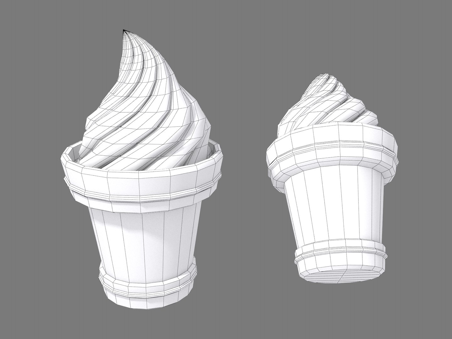 Stylized Ice Cream 3D Model - TurboSquid 1569531