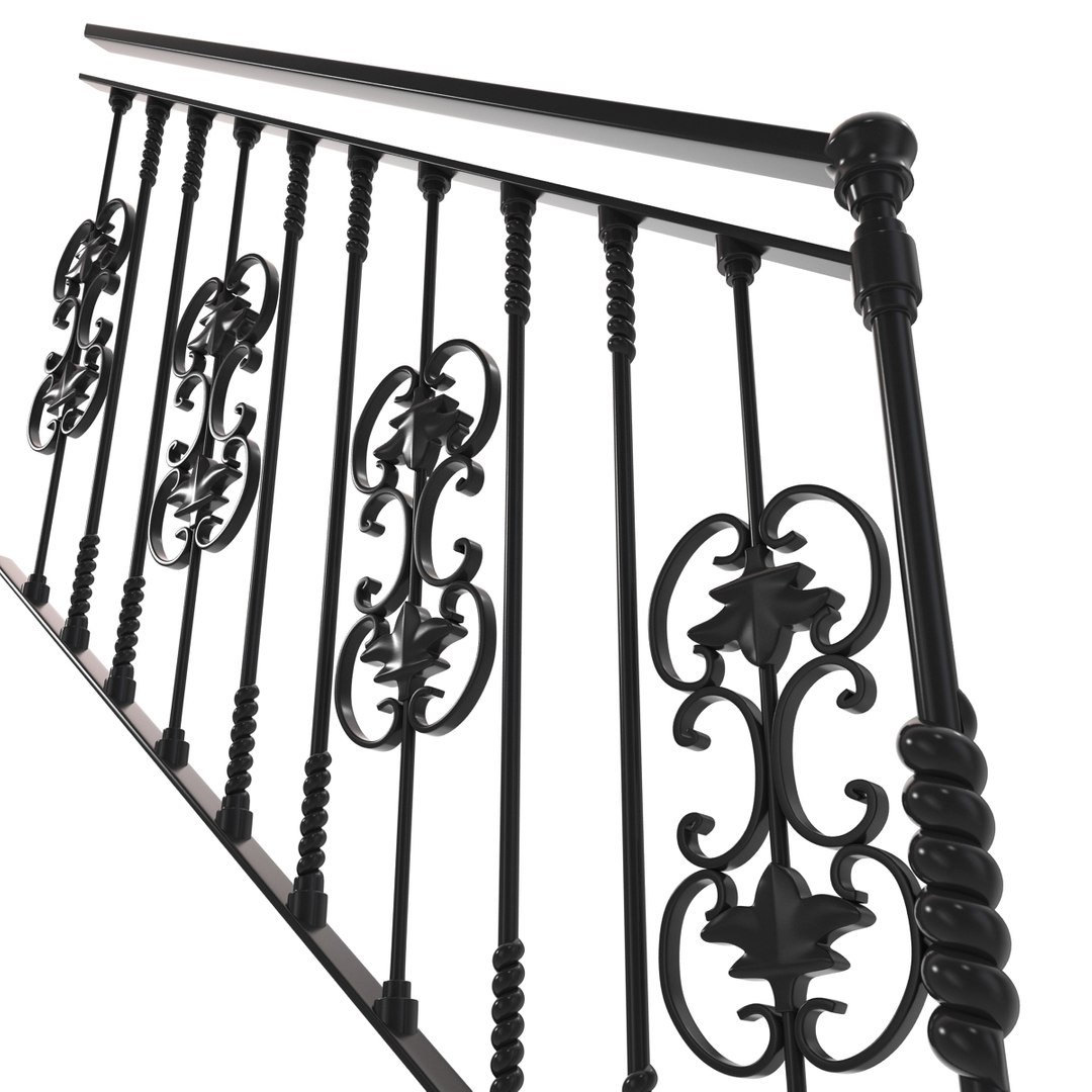 3d Ornate Railings Set Design
