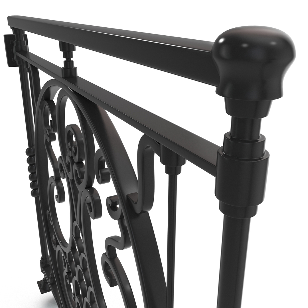 3d ornate railings set design