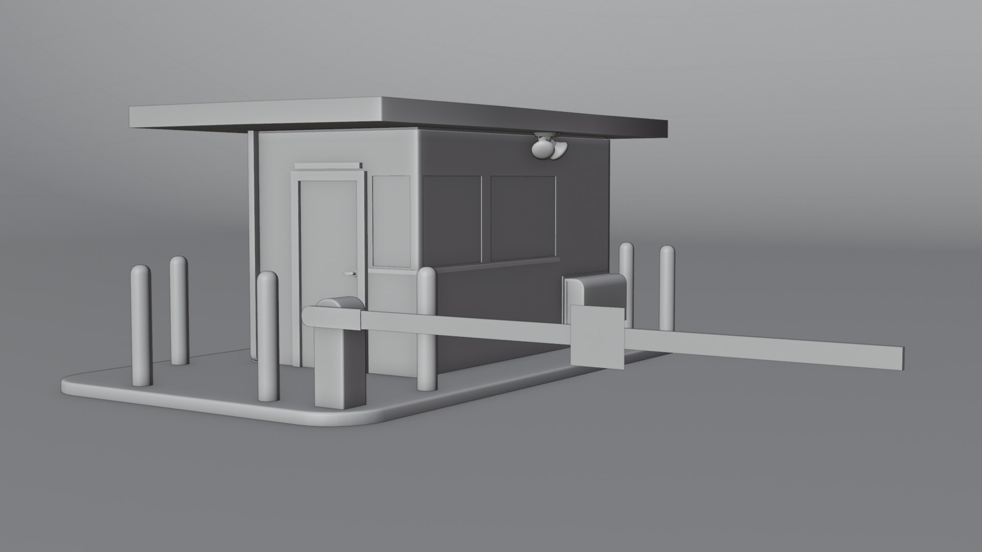3D Guard Shack With 4K Textures Model - TurboSquid 2048319