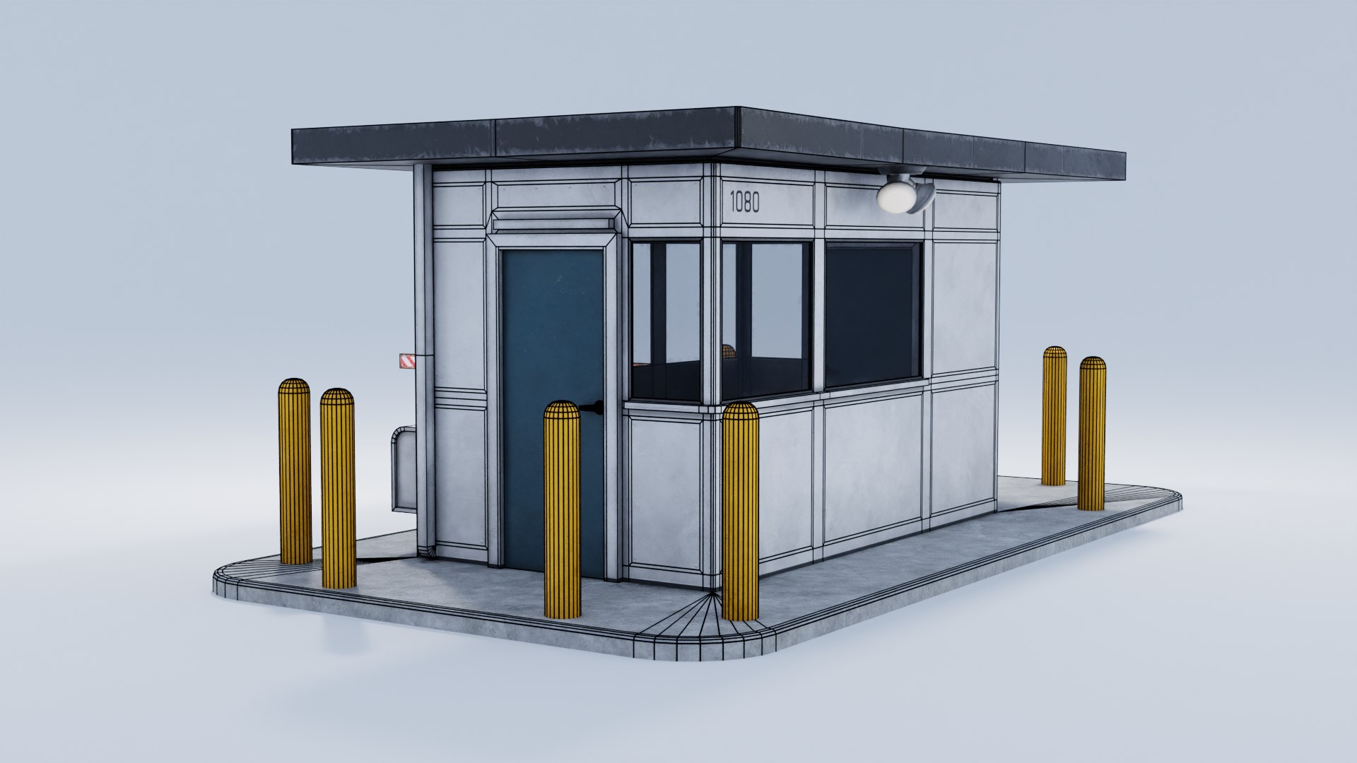 3D Guard Shack With 4K Textures Model - TurboSquid 2048319