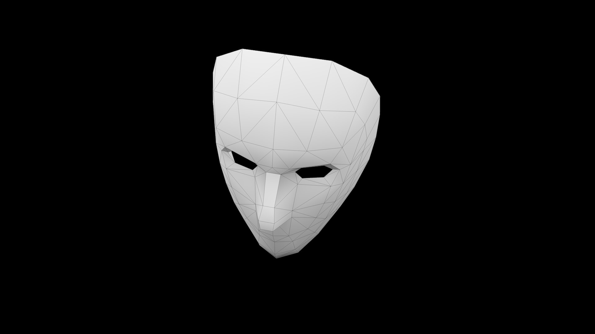 Low Poly Mask 3D Model - TurboSquid 2084302