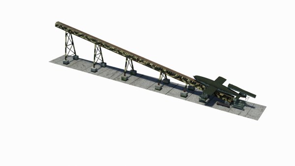 V1 Bomb and Launch Rails Model 3D - TurboSquid 1455992
