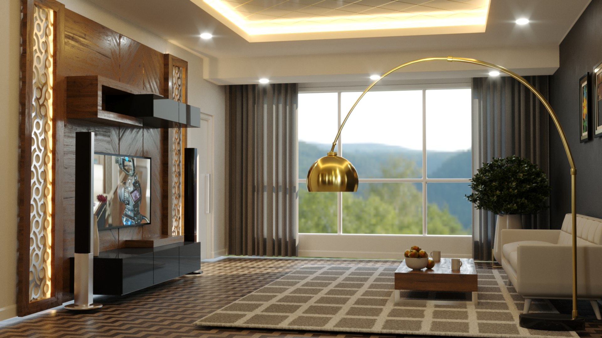 LIVING ROOM - Modern Minimalist Model - TurboSquid 1950773