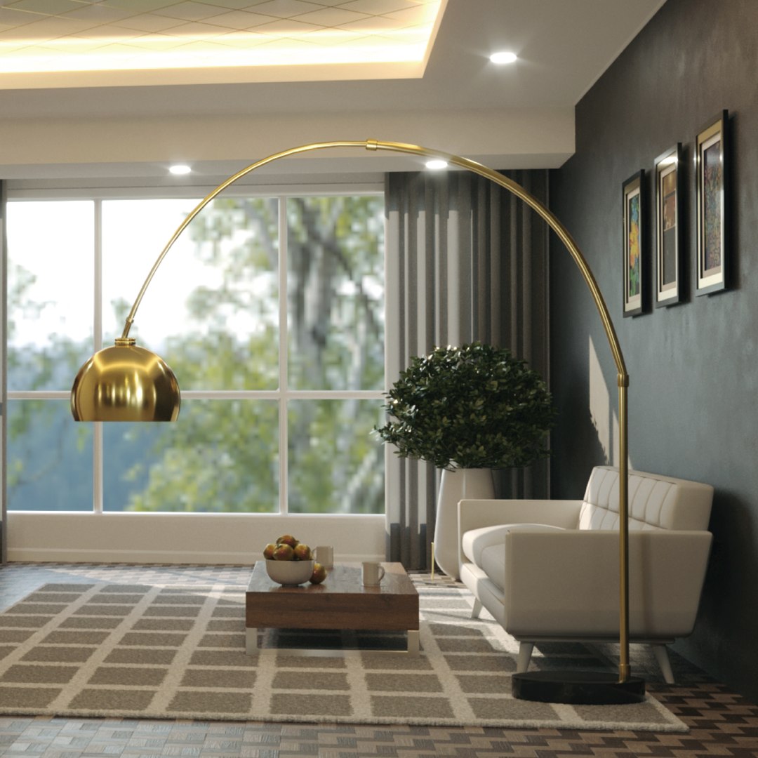 LIVING ROOM - Modern Minimalist Model - TurboSquid 1950773
