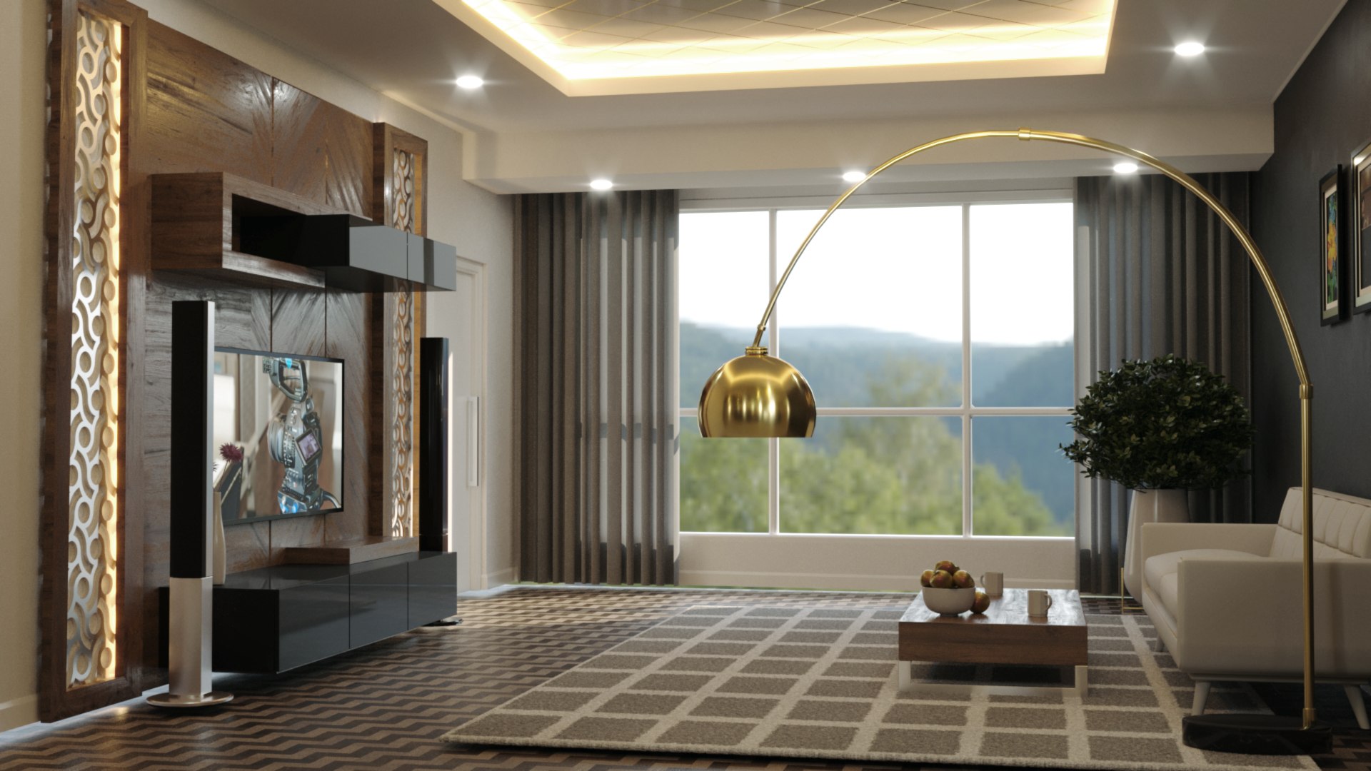 LIVING ROOM - Modern Minimalist Model - TurboSquid 1950773