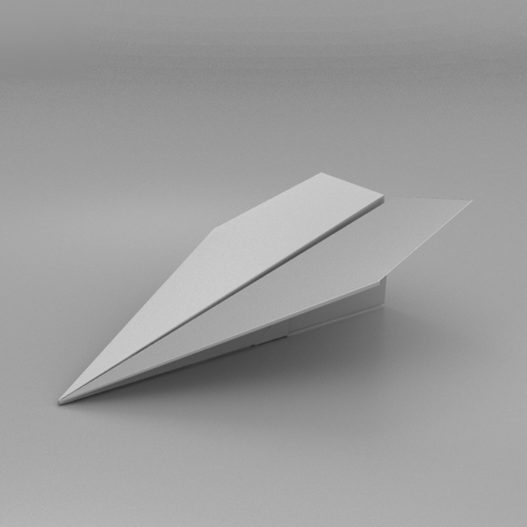 Paper plane 3D model - TurboSquid 1354410