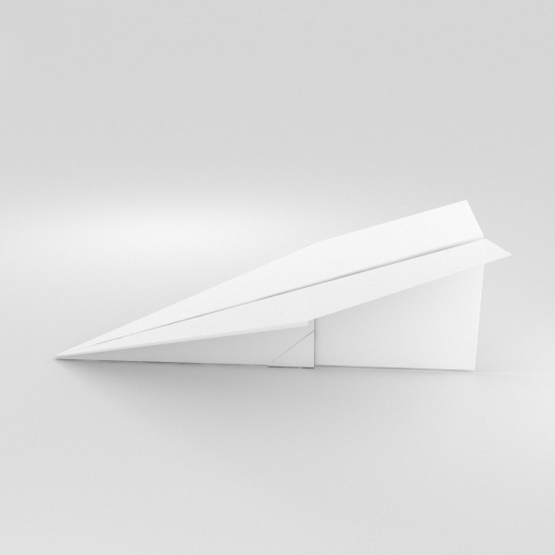 Paper plane 3D model - TurboSquid 1354410