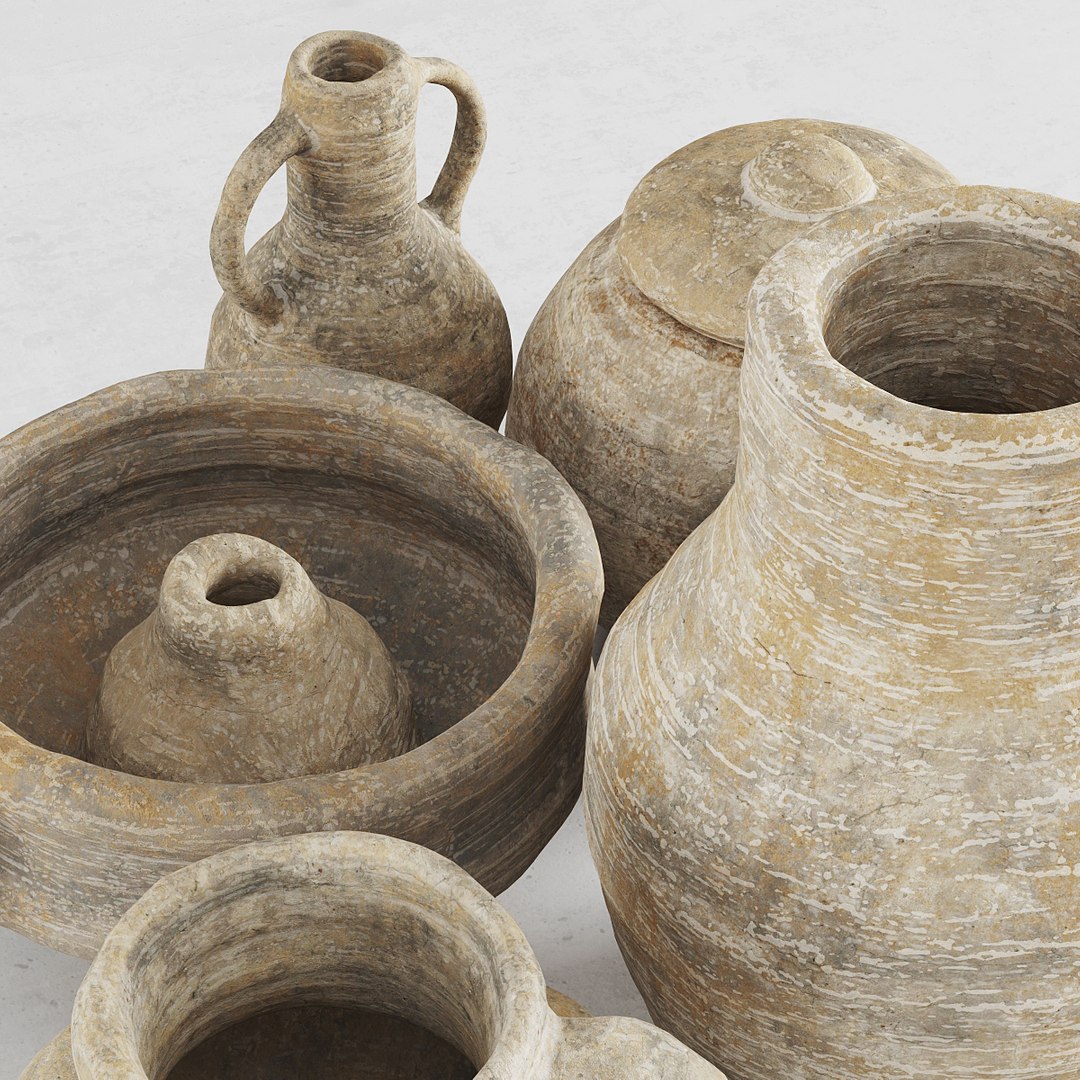 Dishes Clay 3D Model - TurboSquid 1478131