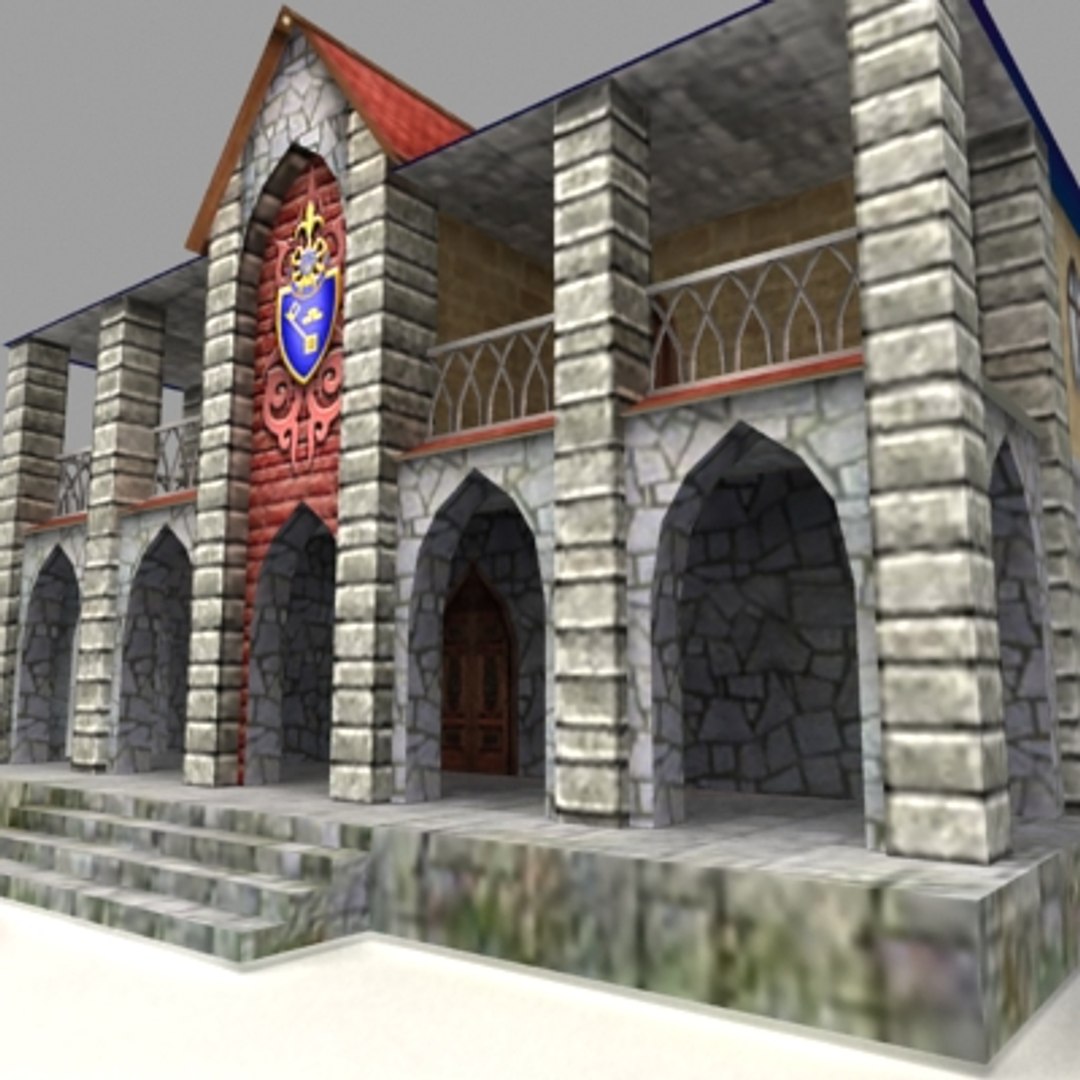 3d model fantasy bank