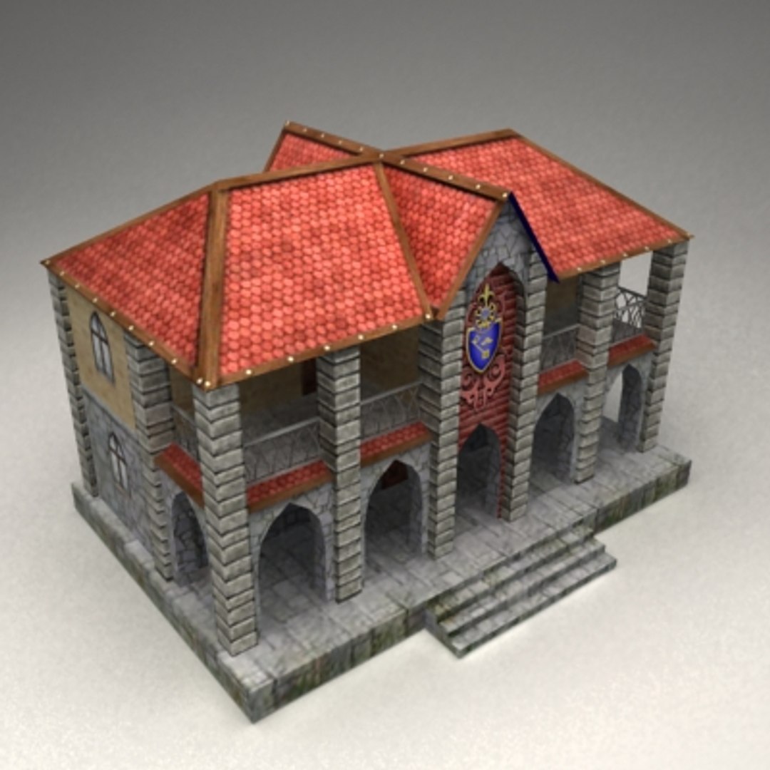 3d model fantasy bank