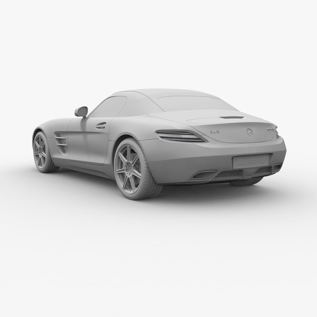 mercedes benz sls amg 3d model