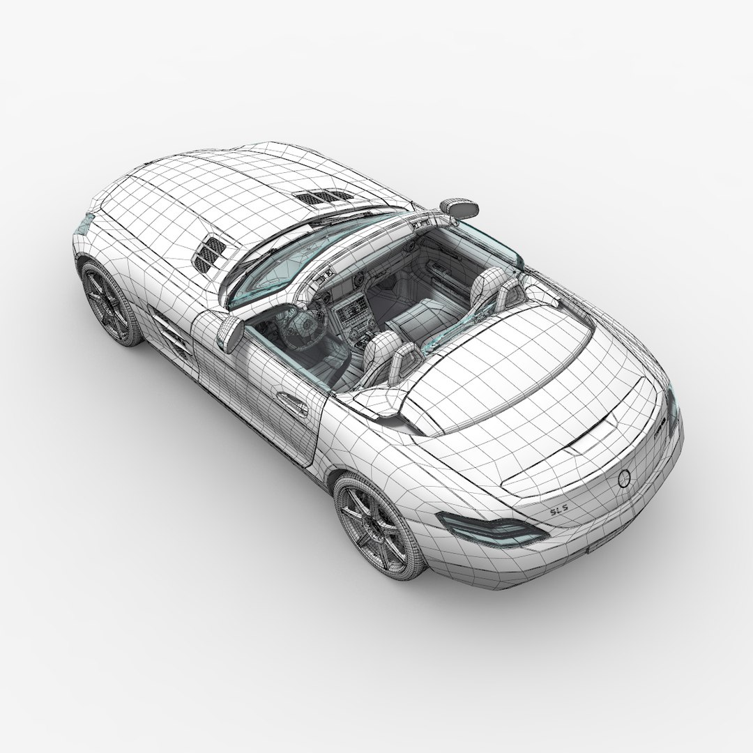 Mercedes Benz Sls Amg 3d Model