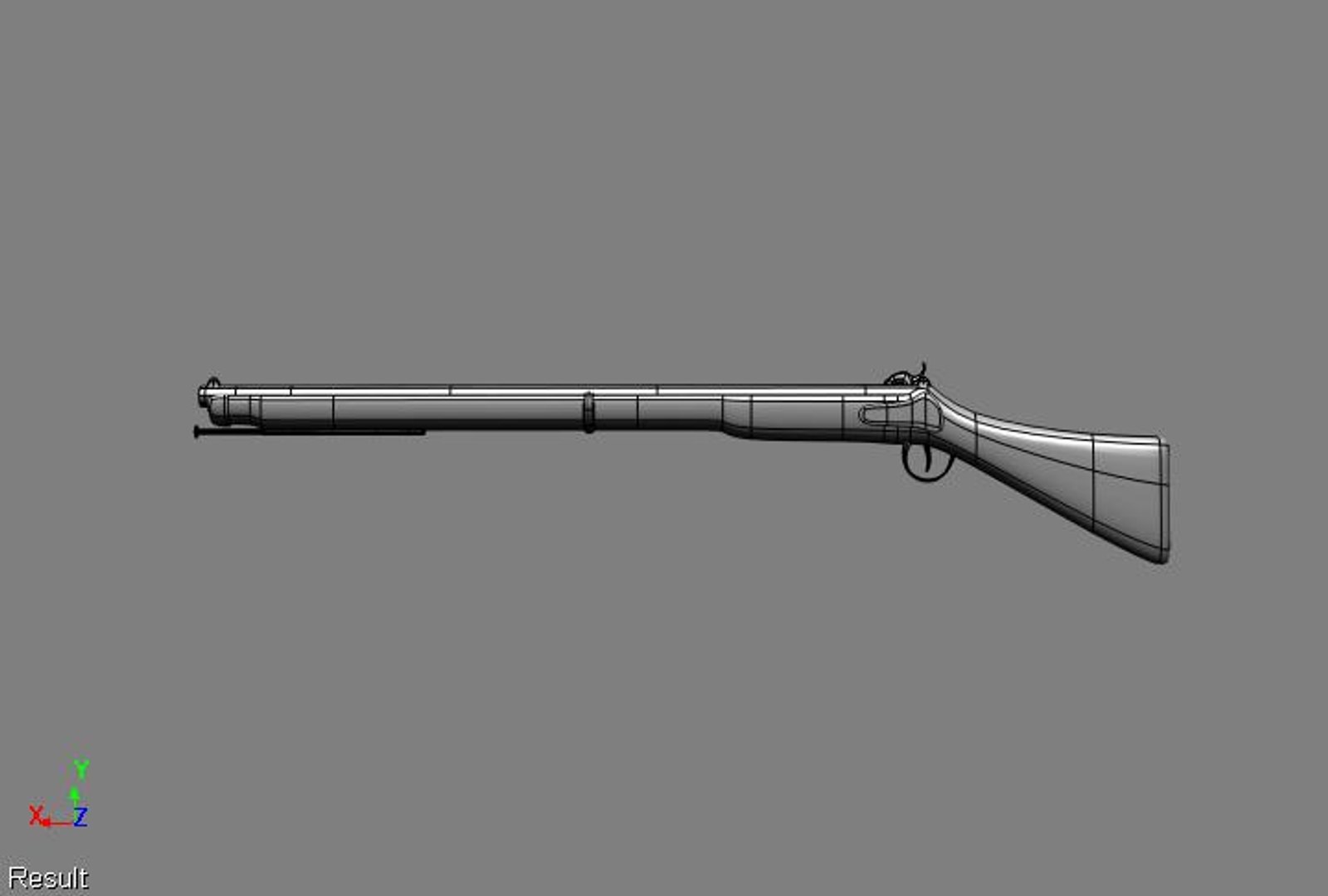 Colonial Musket 3d Model