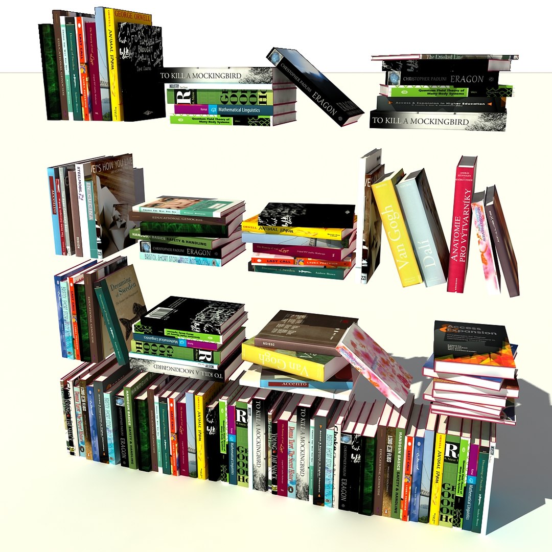 3ds Max Books Shelves