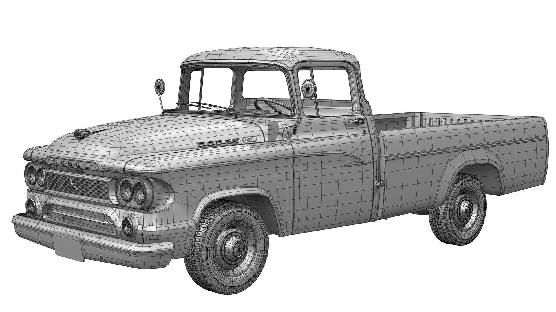 3D Dodge 100 1960 model - TurboSquid 2133494