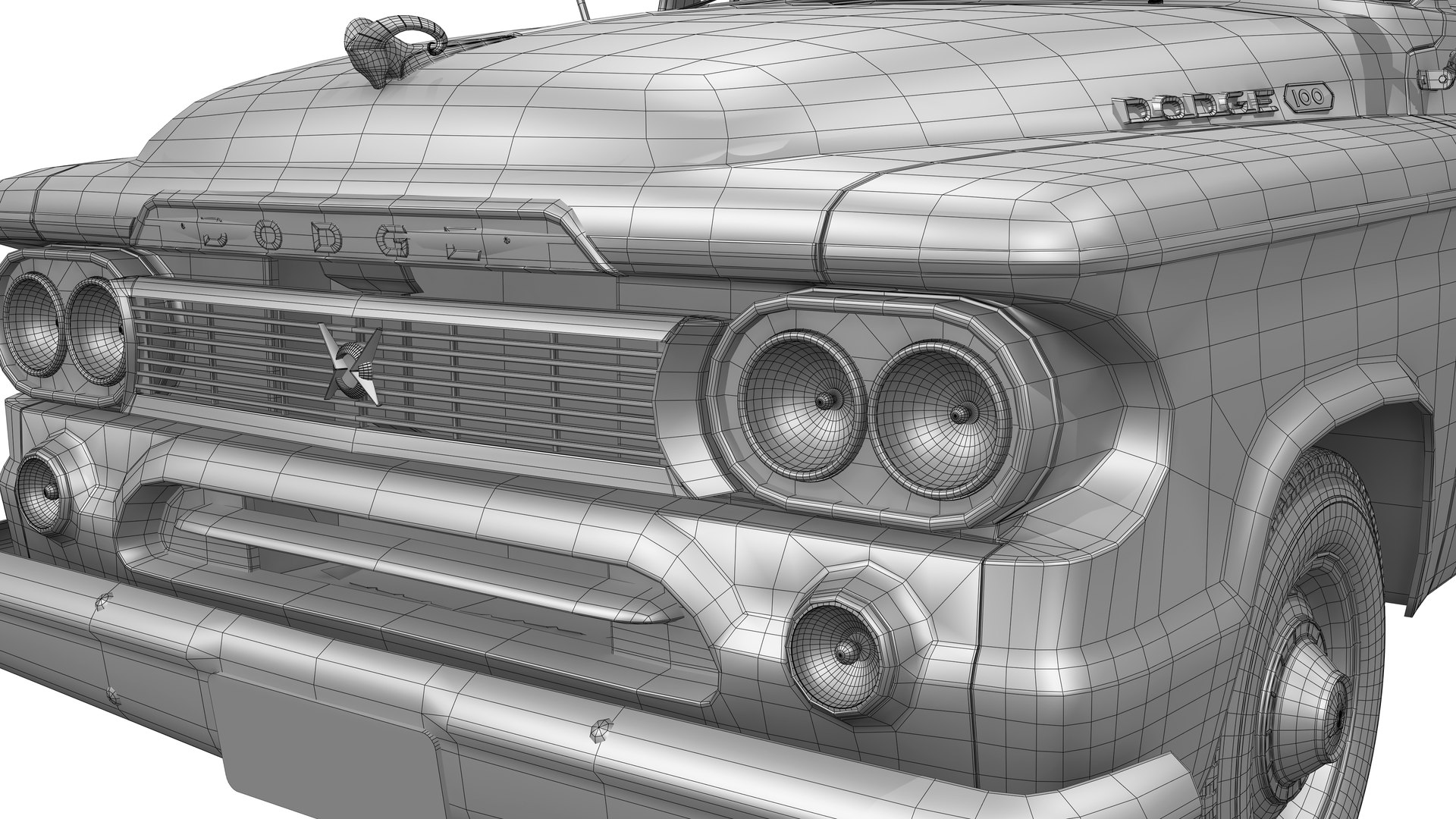 3D Dodge 100 1960 model - TurboSquid 2133494