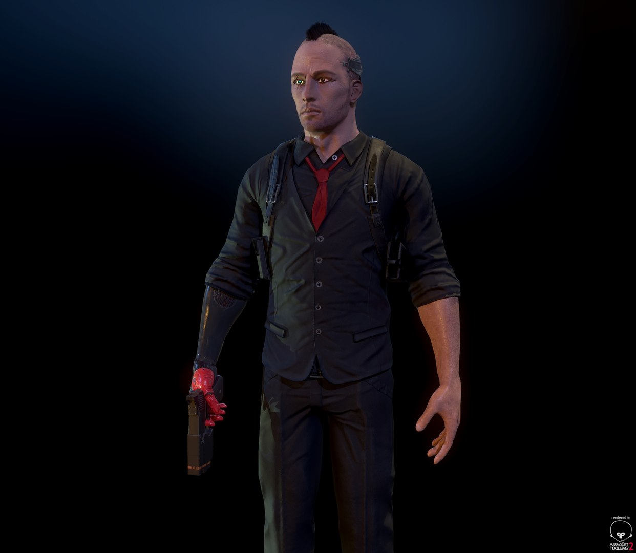 Cyberpunk Detective 3d Model