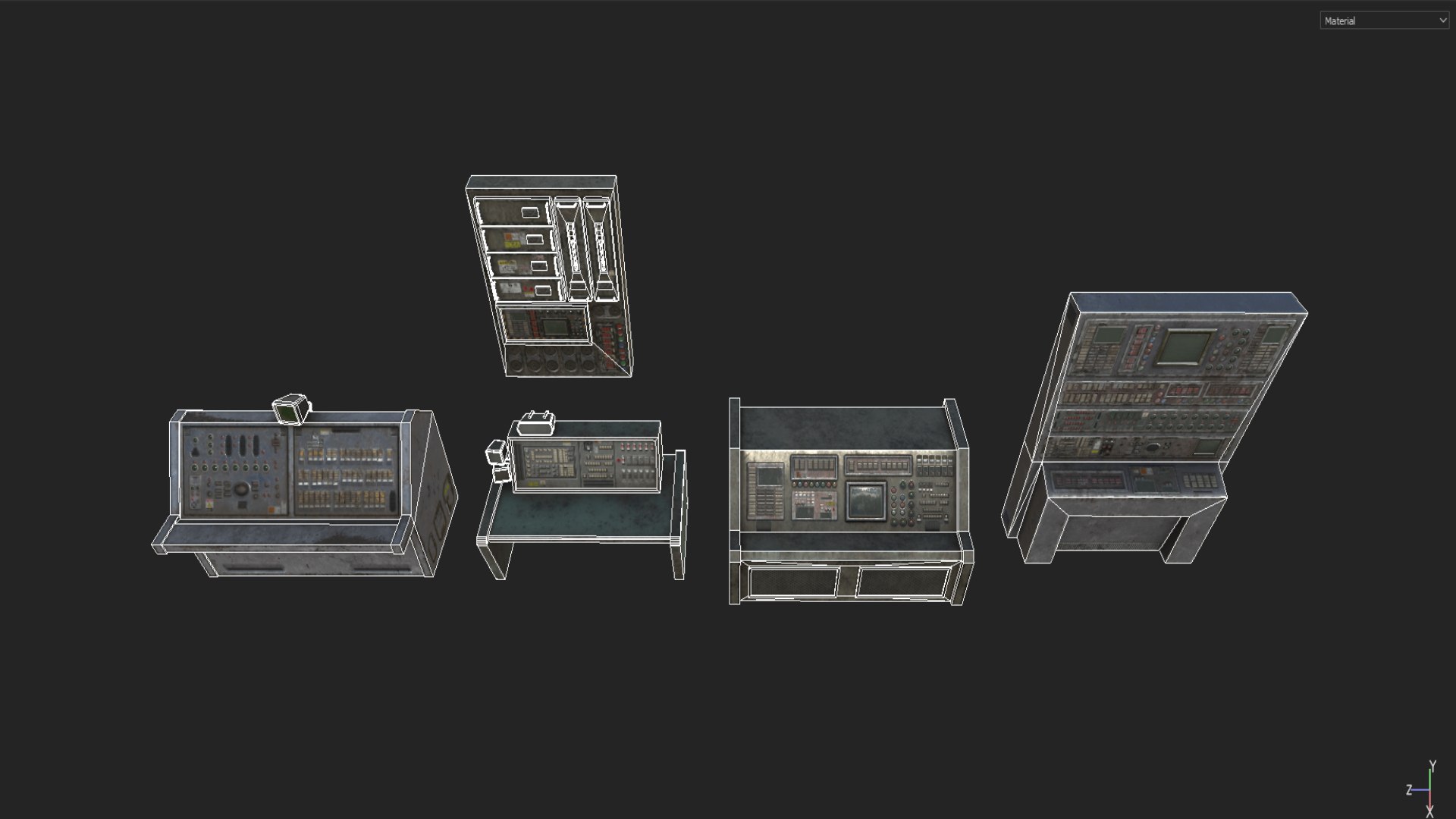 Control Panels Pack 1 Model - TurboSquid 2093580