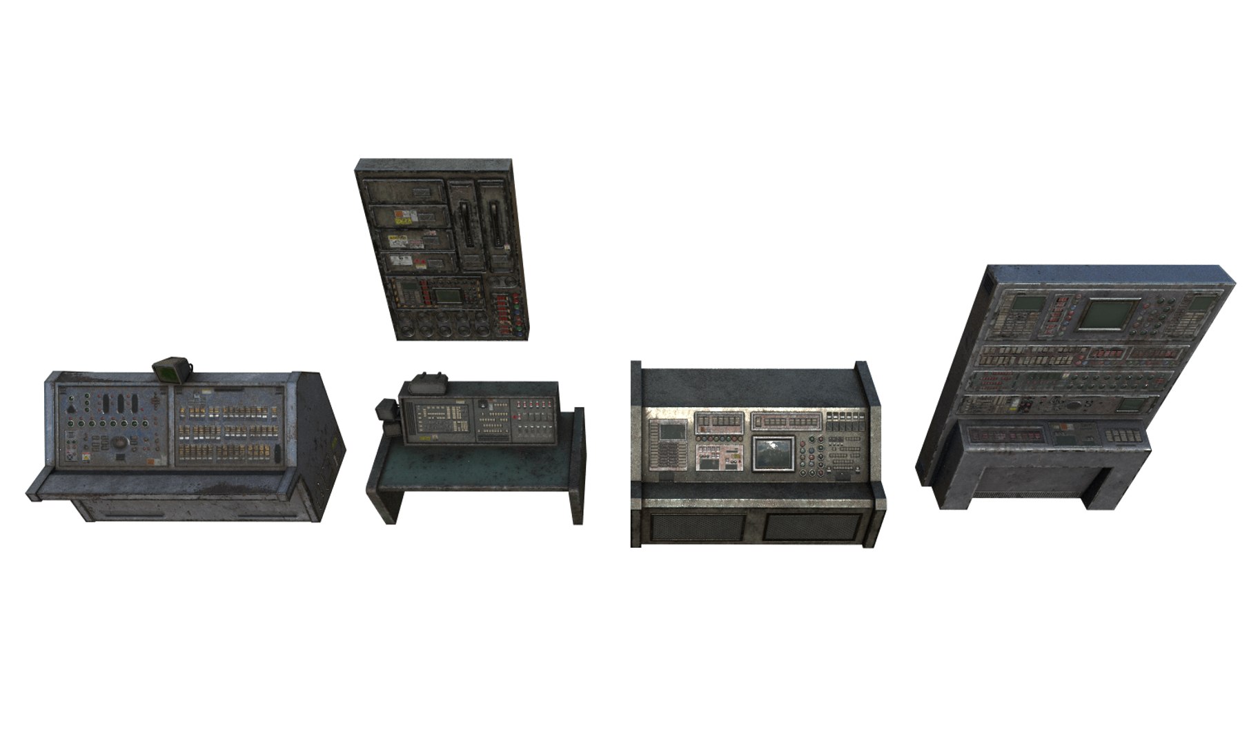 Control Panels Pack 1 Model - TurboSquid 2093580