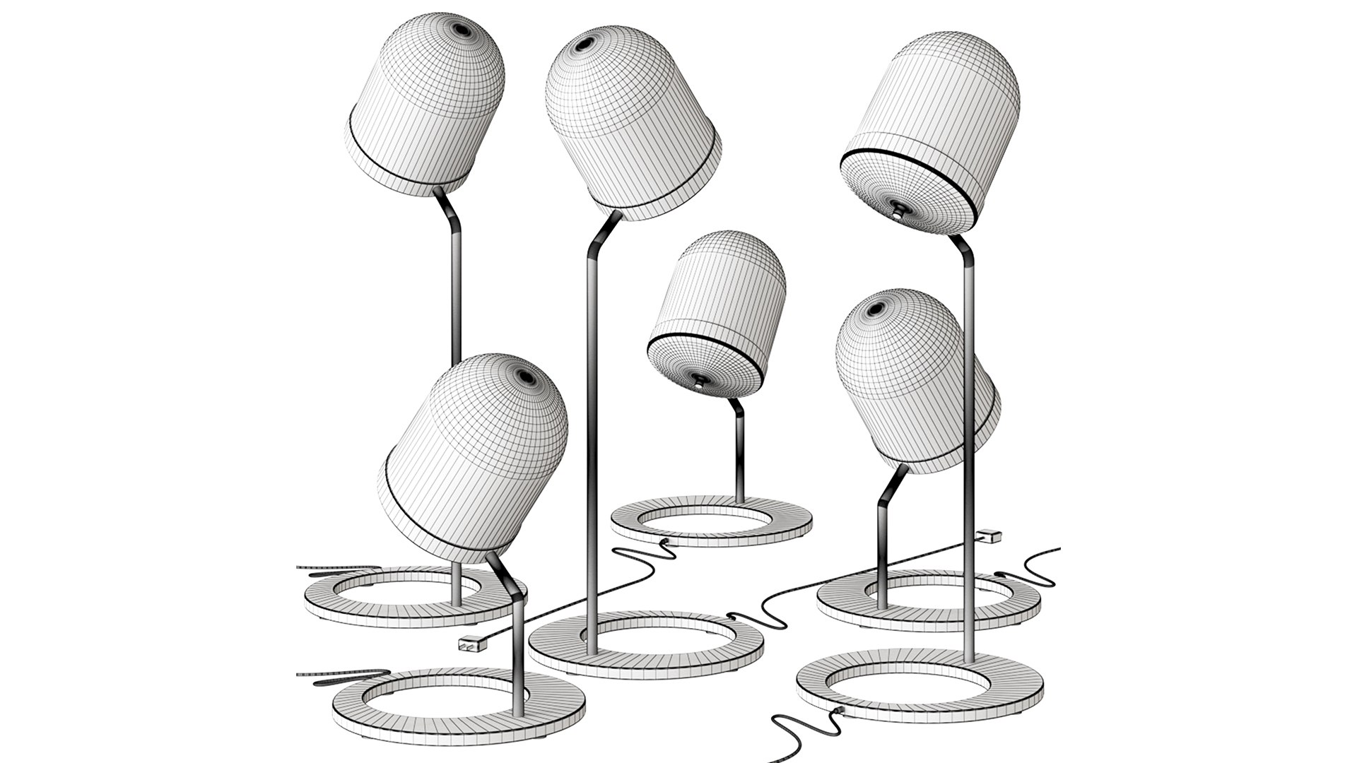 3D Lula small low and high table lamp by Penta - TurboSquid 2113044