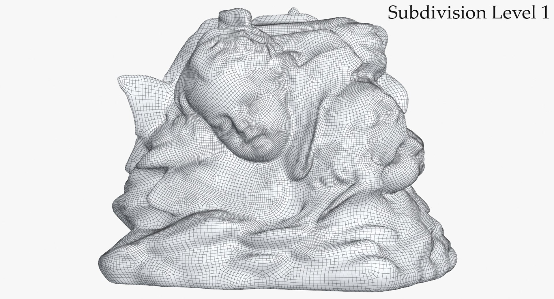 Angels faces sculpture 3D model - TurboSquid 1200981