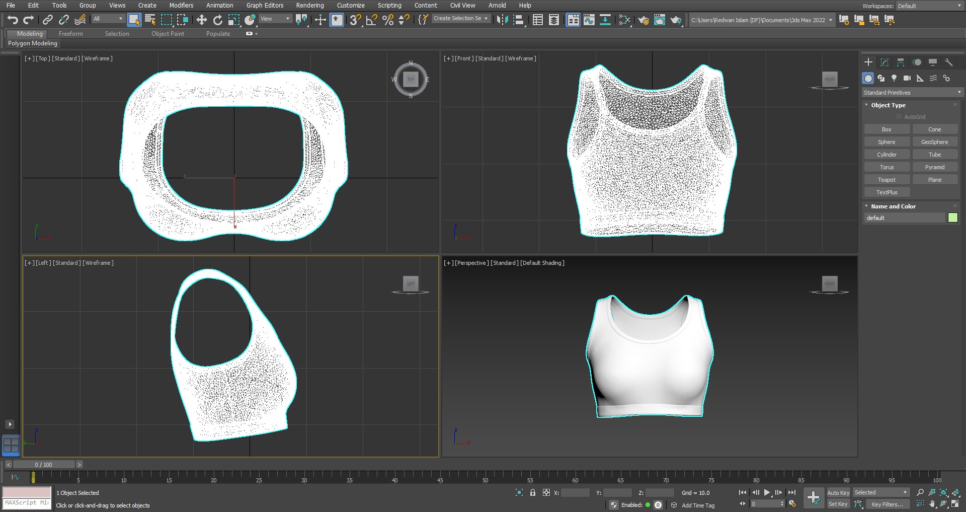 Classic Sporty Premium Bra Design 3D Model - TurboSquid 1989785