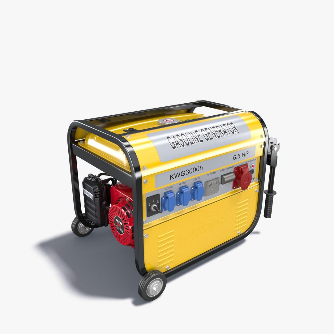 Portable Electric Generator 3d Model