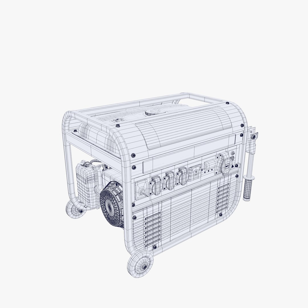 Portable Electric Generator 3d Model