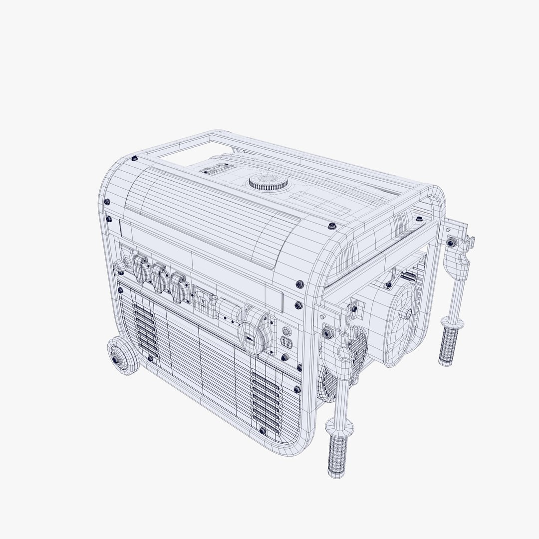 Portable Electric Generator 3d Model
