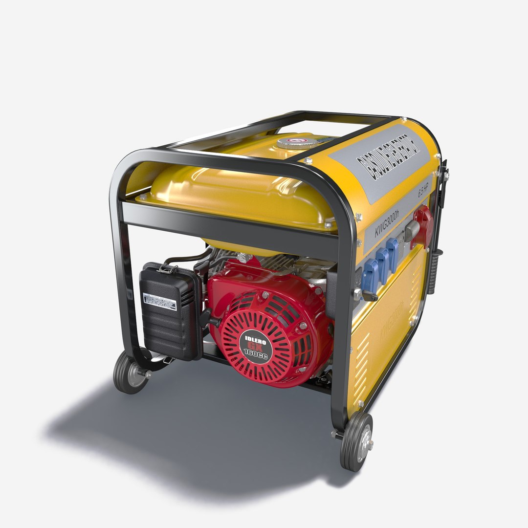 Portable Electric Generator 3d Model