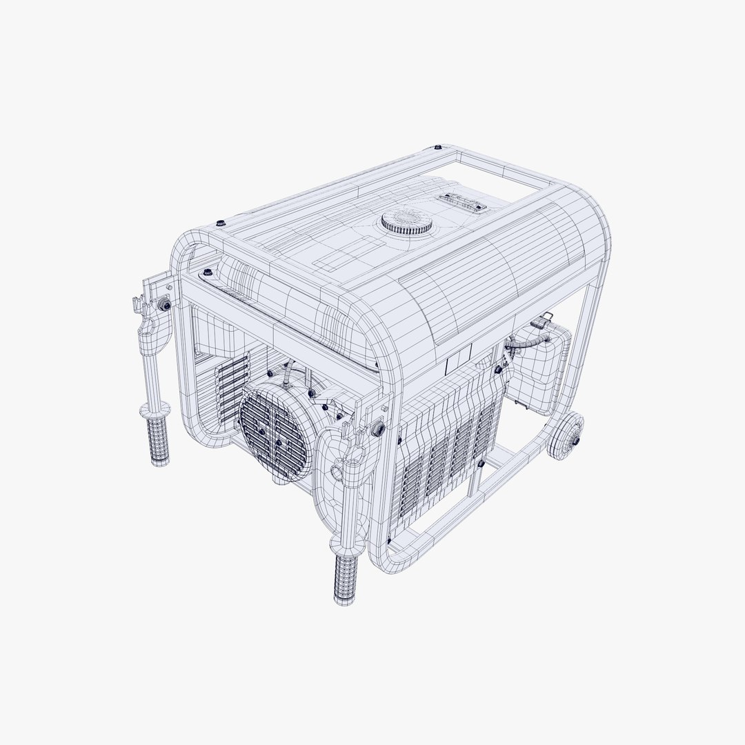 Portable Electric Generator 3d Model