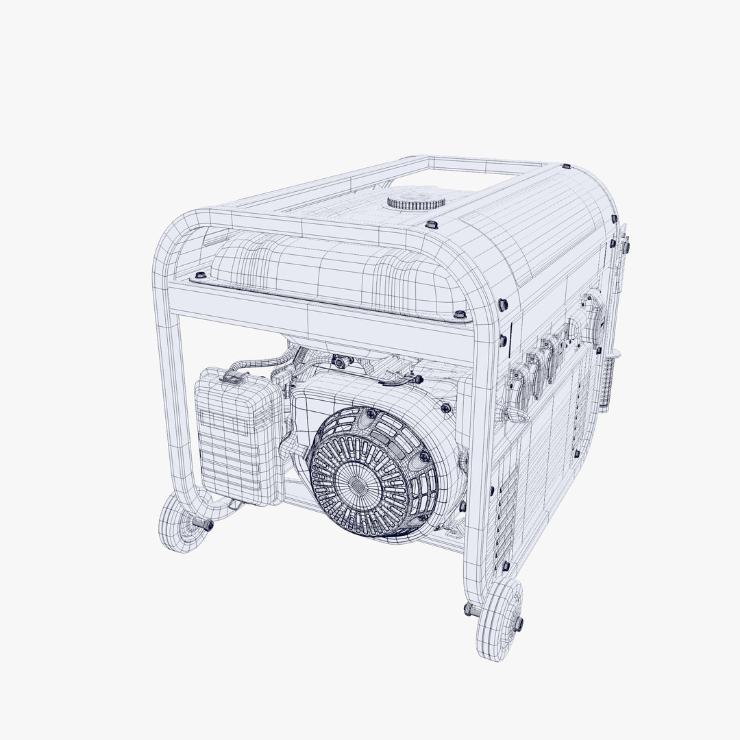 Portable Electric Generator 3d Model