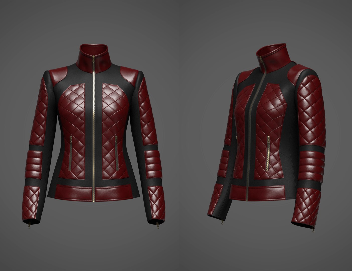 Womens Jacket 3D Model - TurboSquid 2242080