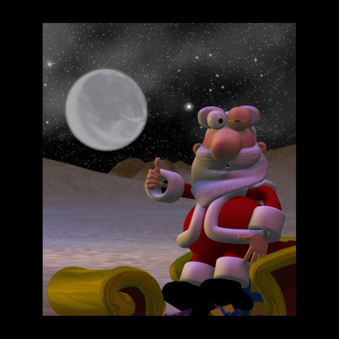 pz3 cartoon santa claus character