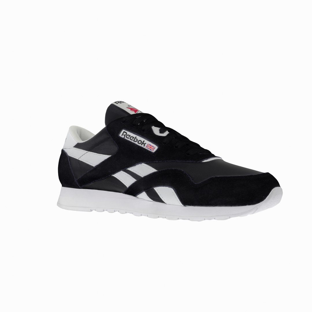 Reebok Classic Nylon Black Model - TurboSquid 2410242