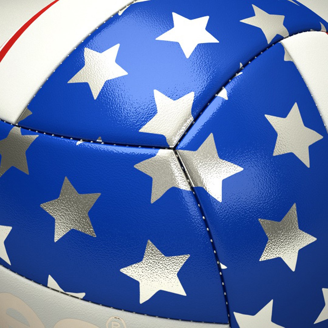 Molten Usa Flag Volleyball 3d Dxf