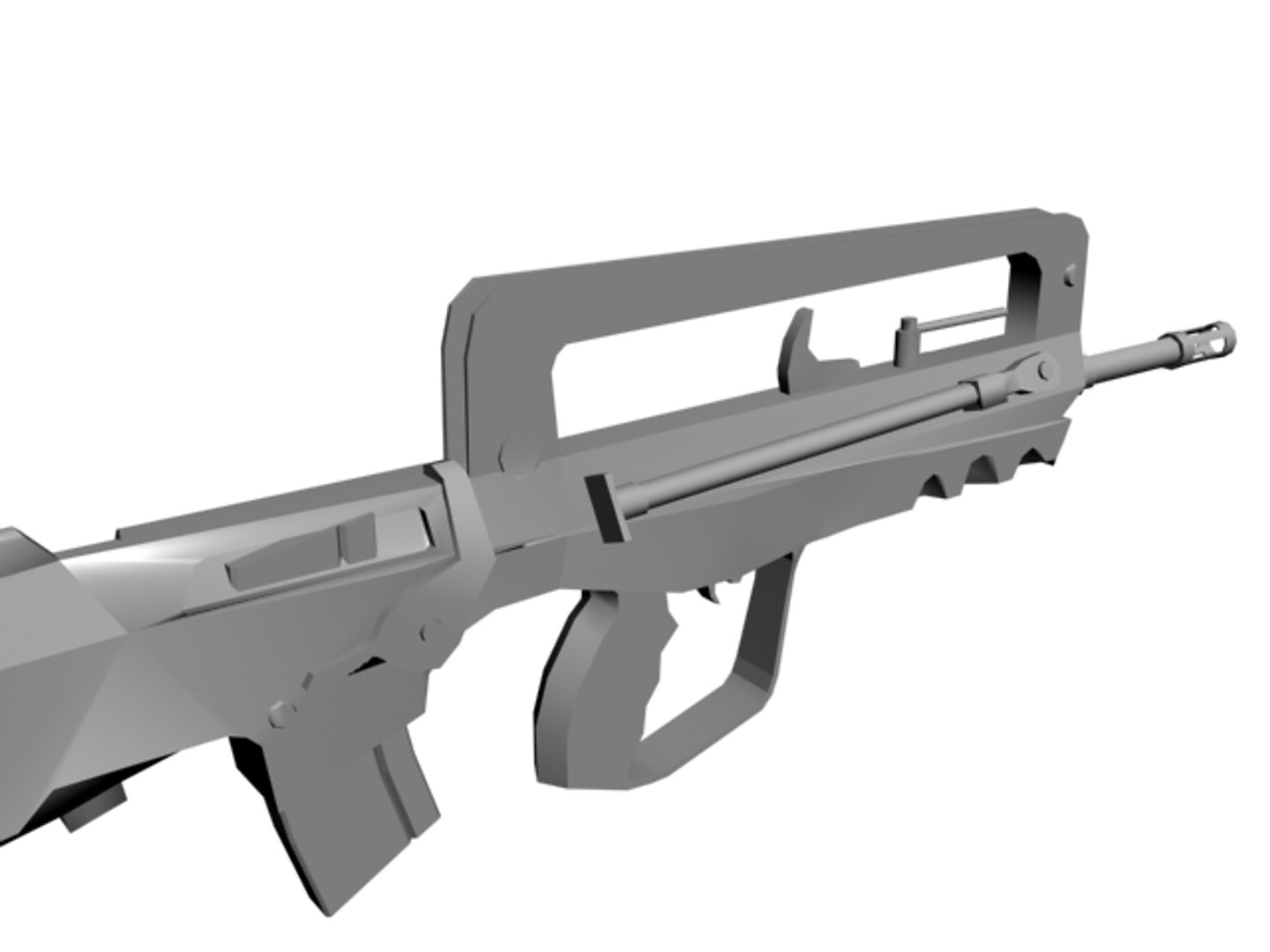 3ds Max Famas Fusil Assault