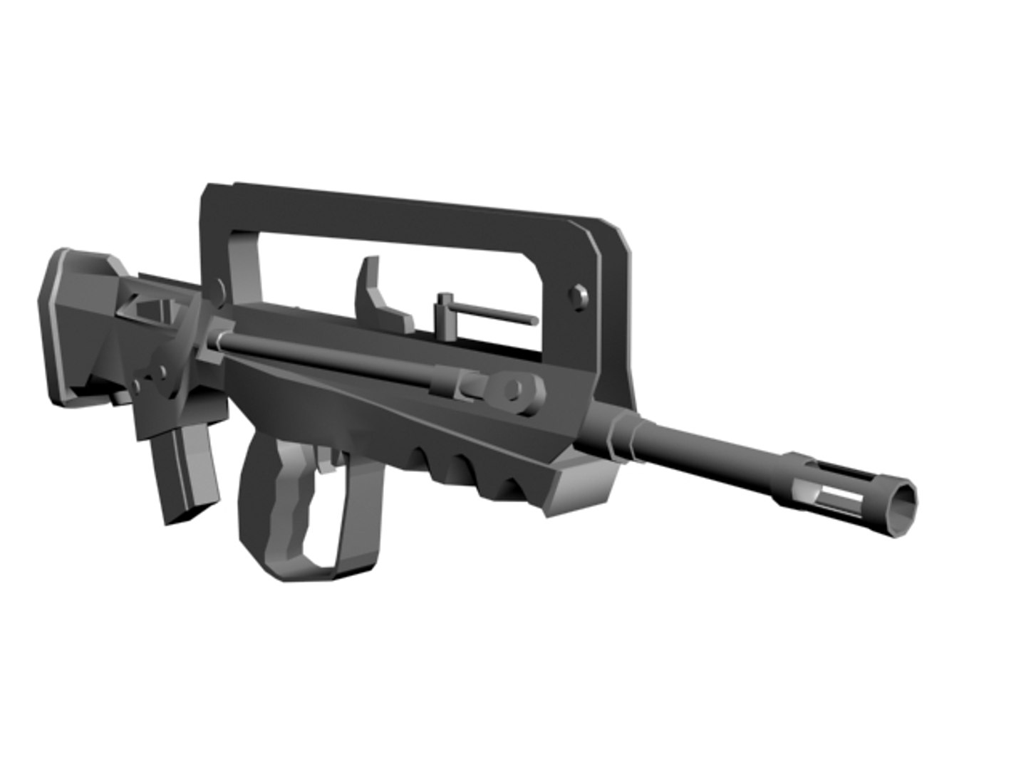 3ds Max Famas Fusil Assault