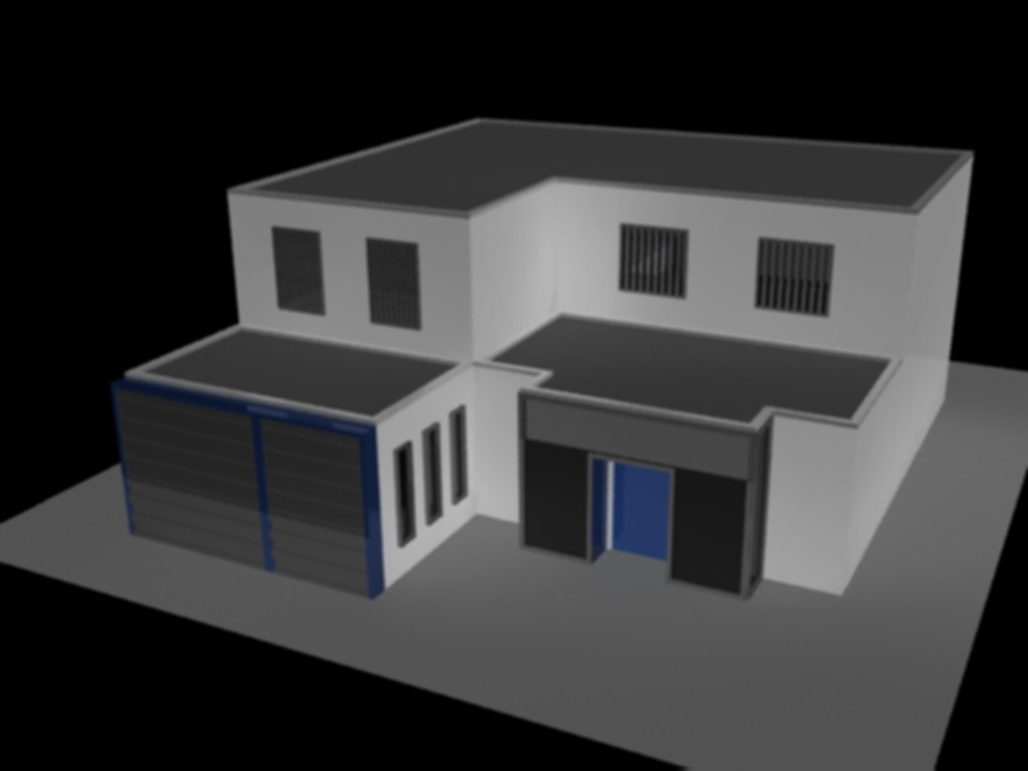 3d Manufacturing Plant Model