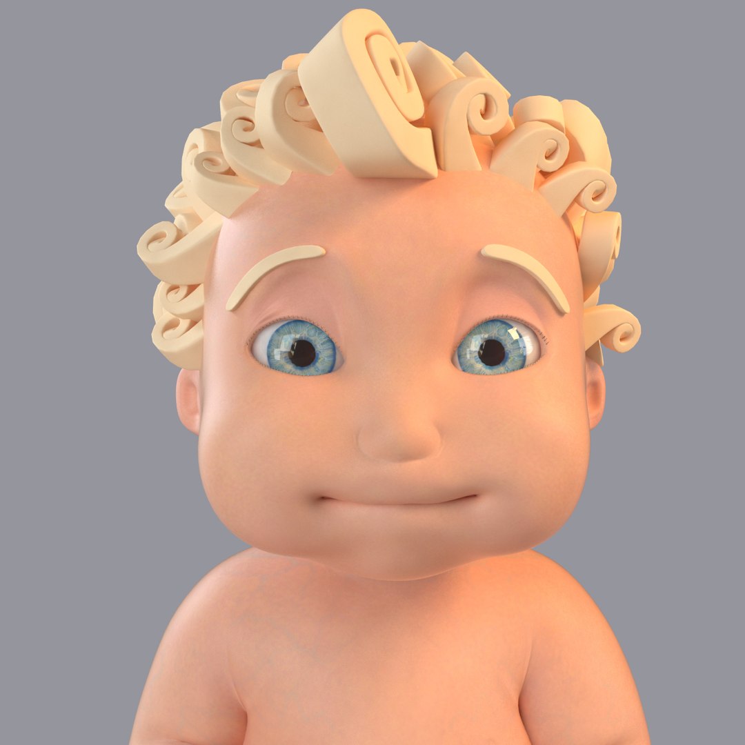 Cartoon Baby 3d Max