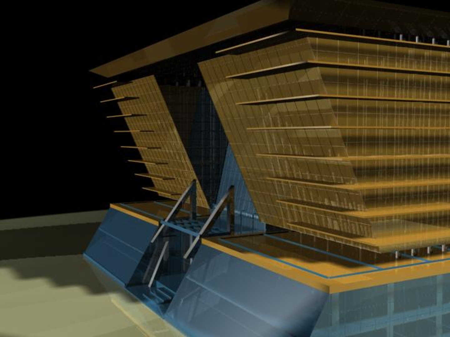 3ds max modern building uae dubai