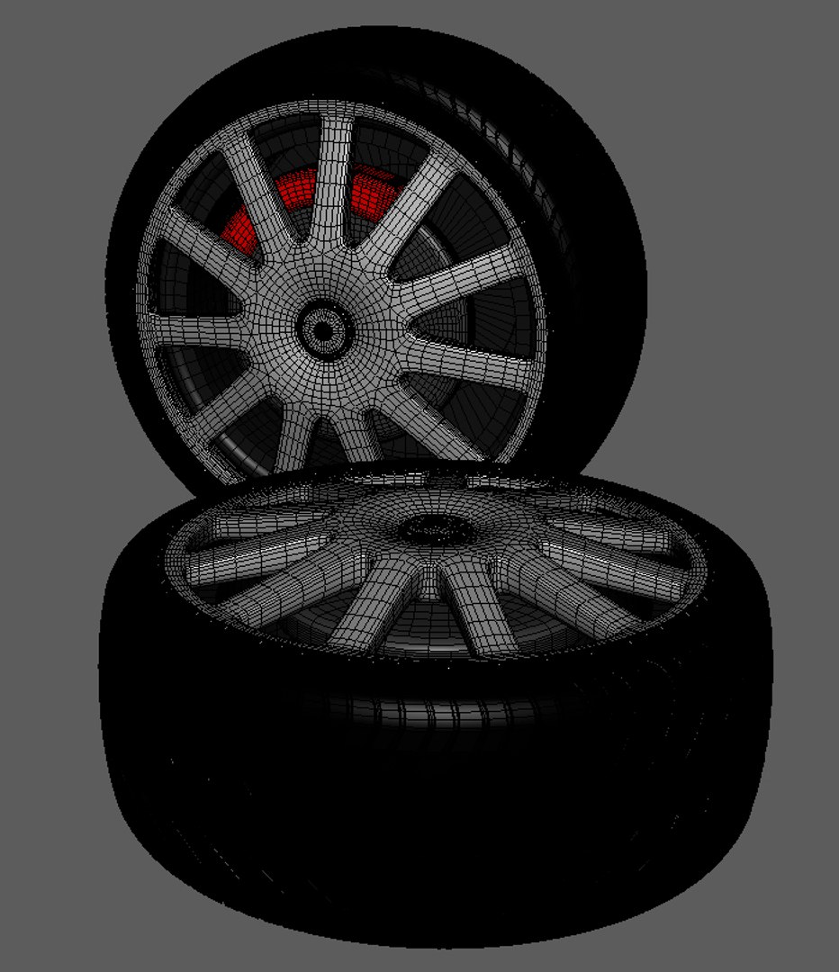 3d Car Tire