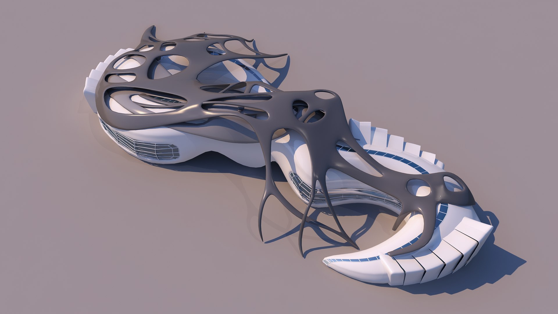 0101 - Organic Building 3D Model - TurboSquid 2236020